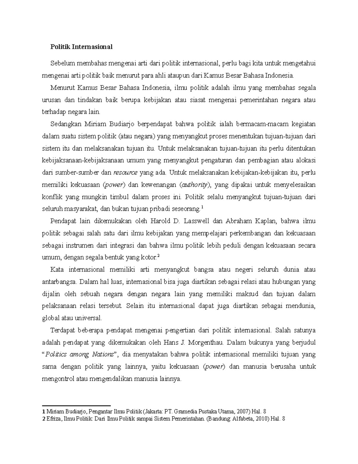 Politik Internasional - Politik Internasional Sebelum membahas mengenai ...