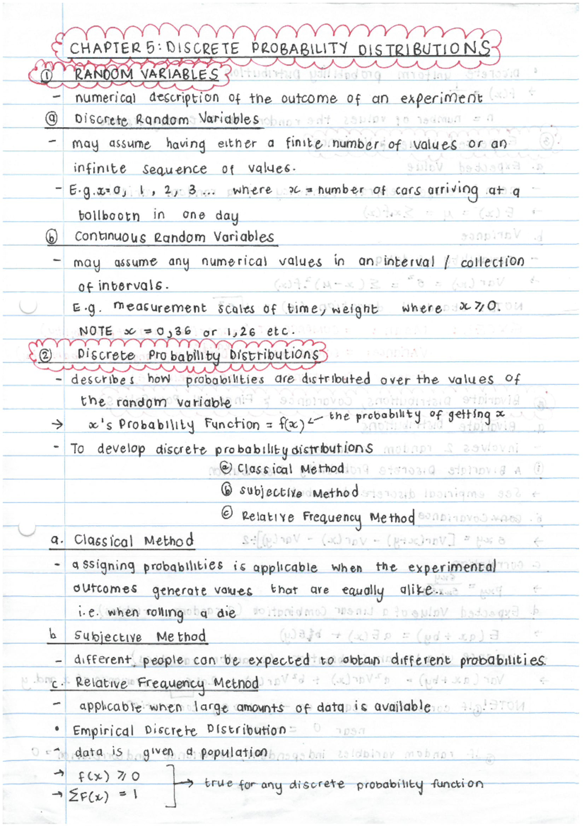 Discrete Probability Distributions - CH 5 - Summary - STK 110 - Studocu