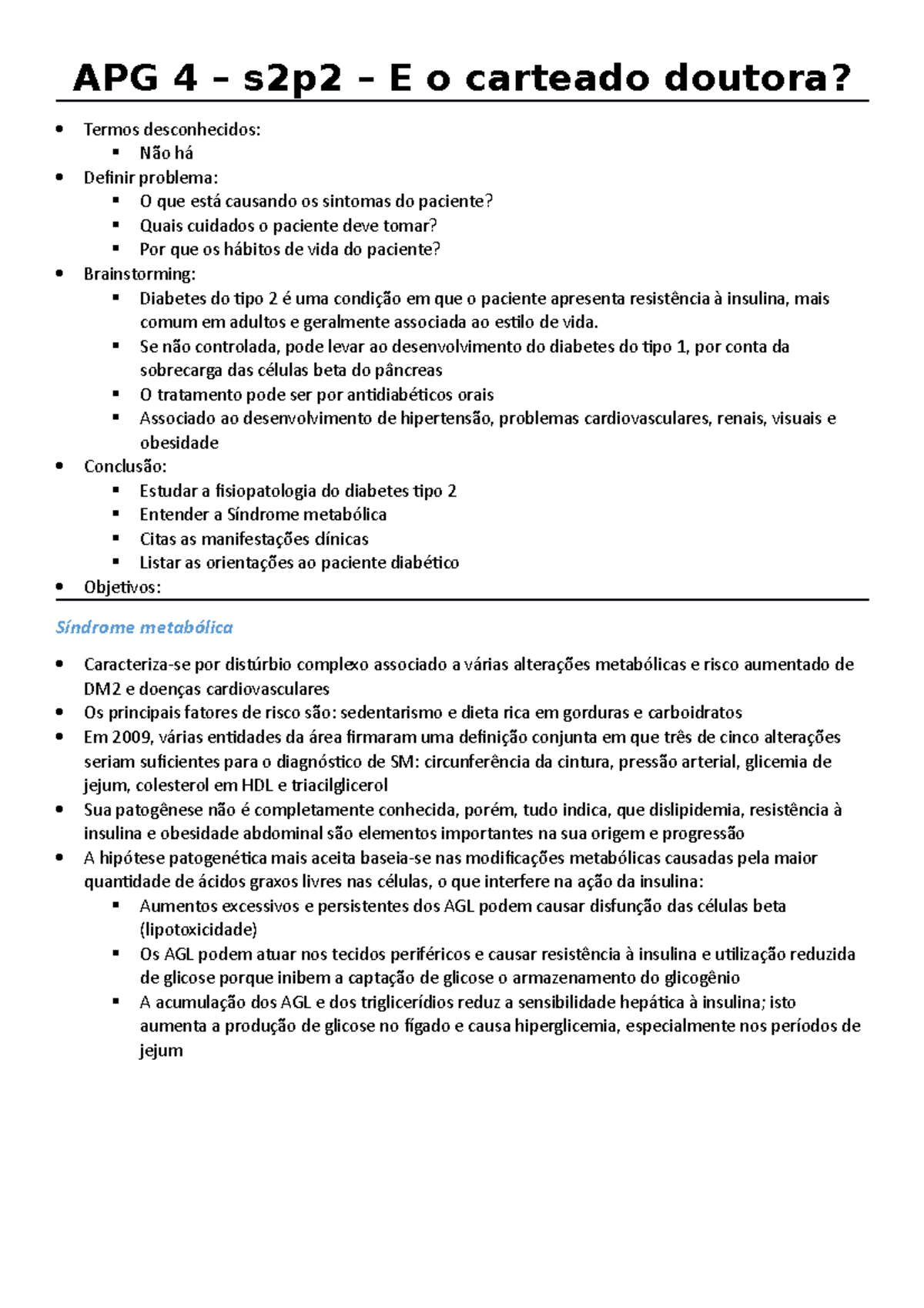 APG 4 - E o carteado doutora - APG 4 – s2p2 – E o carteado doutora? Termos desconhecidos: Não há ...
