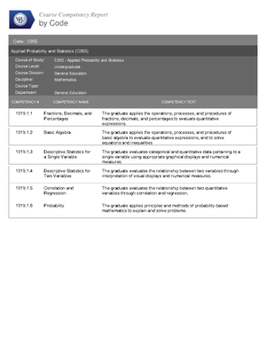 Module 5 Descriptive Statistics for Two Variables - Module 5 ...