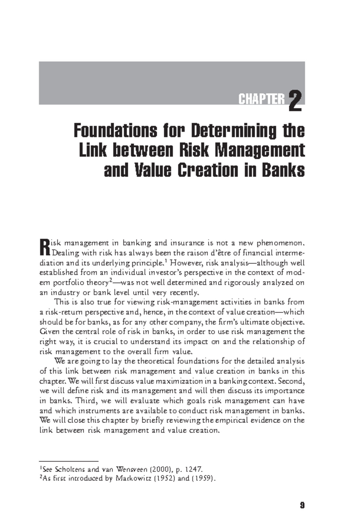 Lecture 1f Risk.Management.&.Value.Creation - 9 CHAPTER 2 Foundations ...
