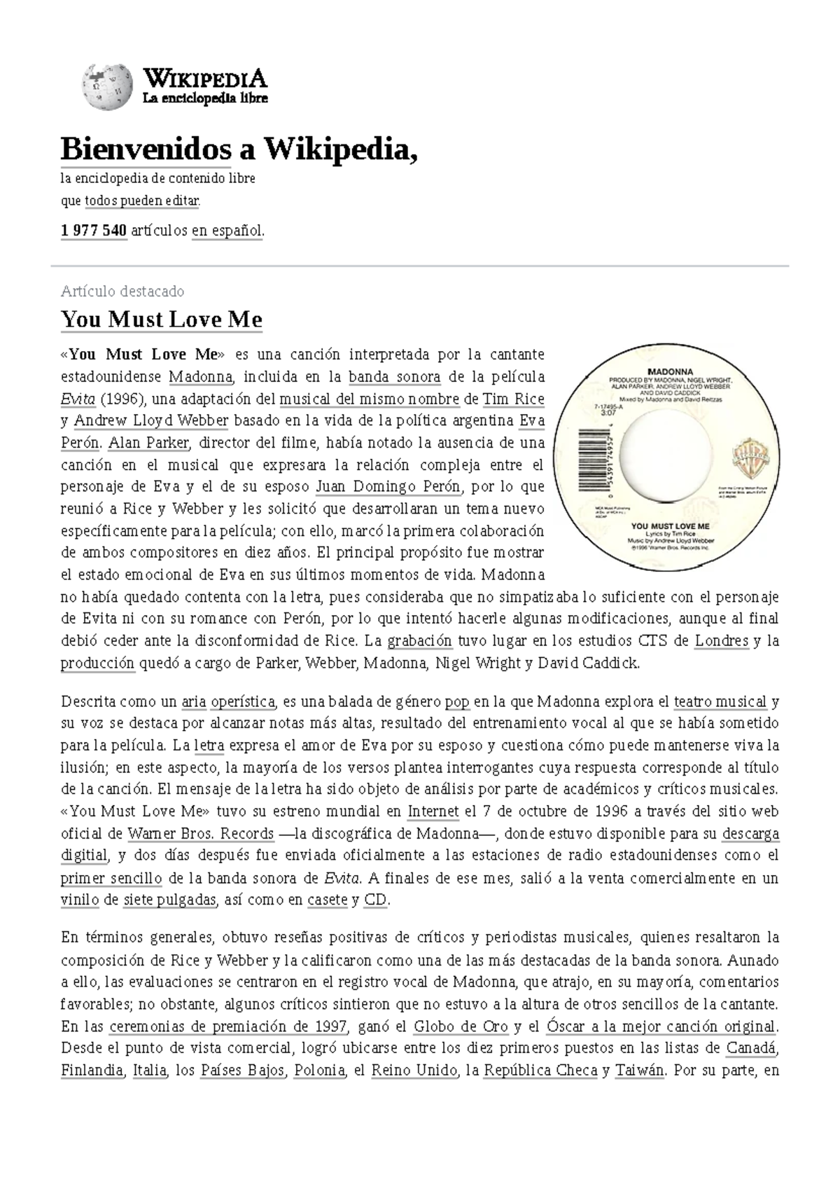 Wikipedia Portada - animales - Bienvenidos a Wikipedia, la enciclopedia ...