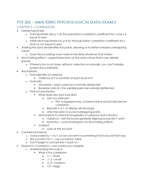 Exercise 5 - Correlation - Understanding and Analyzing Psychological ...