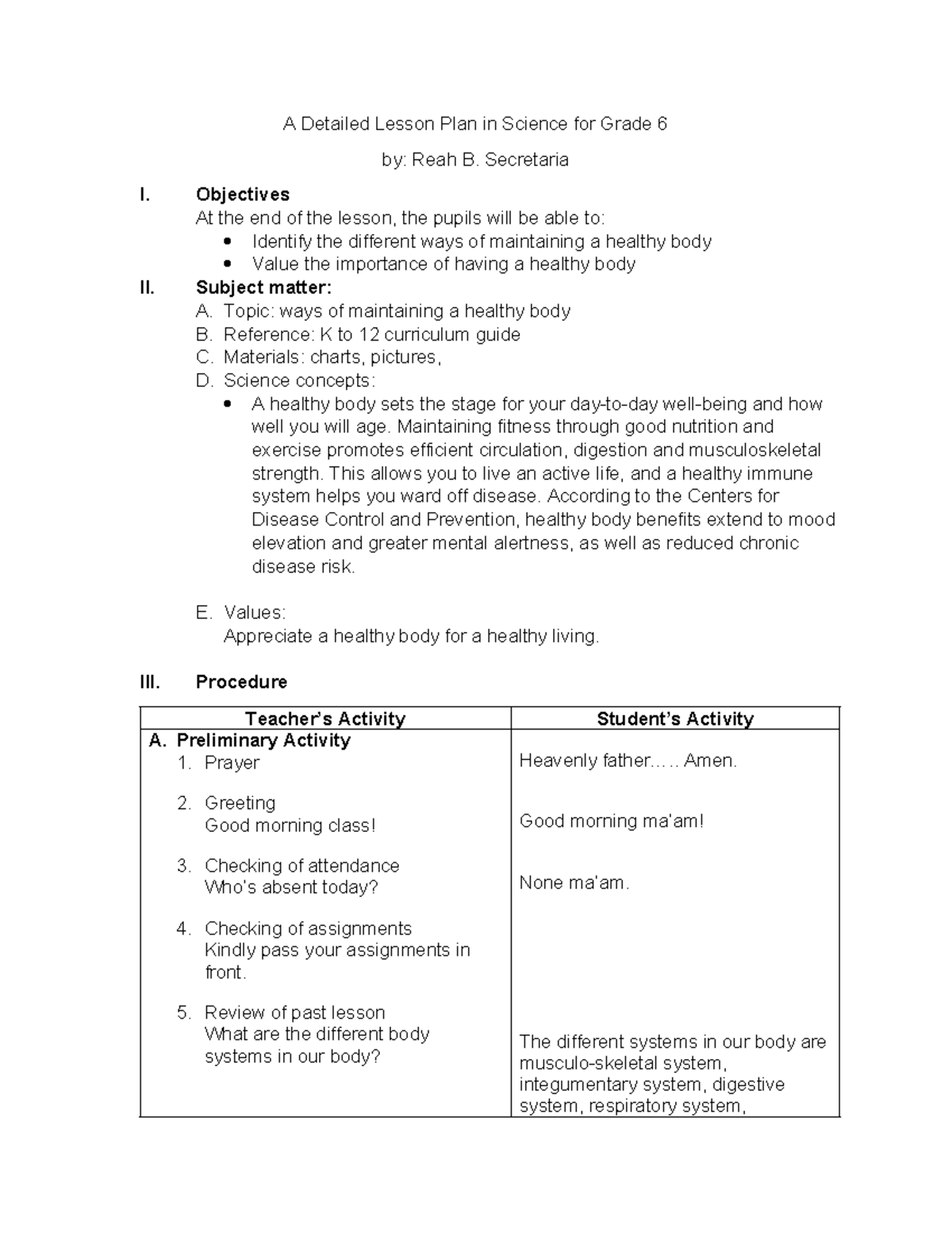 LP-science-5 - lecture notes - A Detailed Lesson Plan in Science for ...