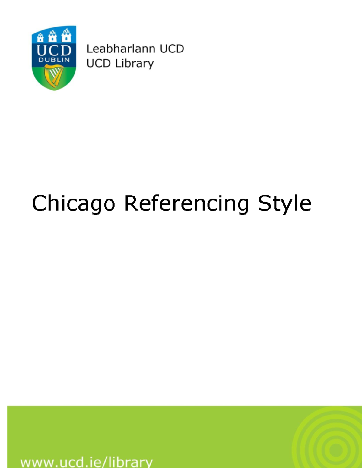 CMo S-Guide - Chicago Referencing Style Chicago Referencing Style What ...