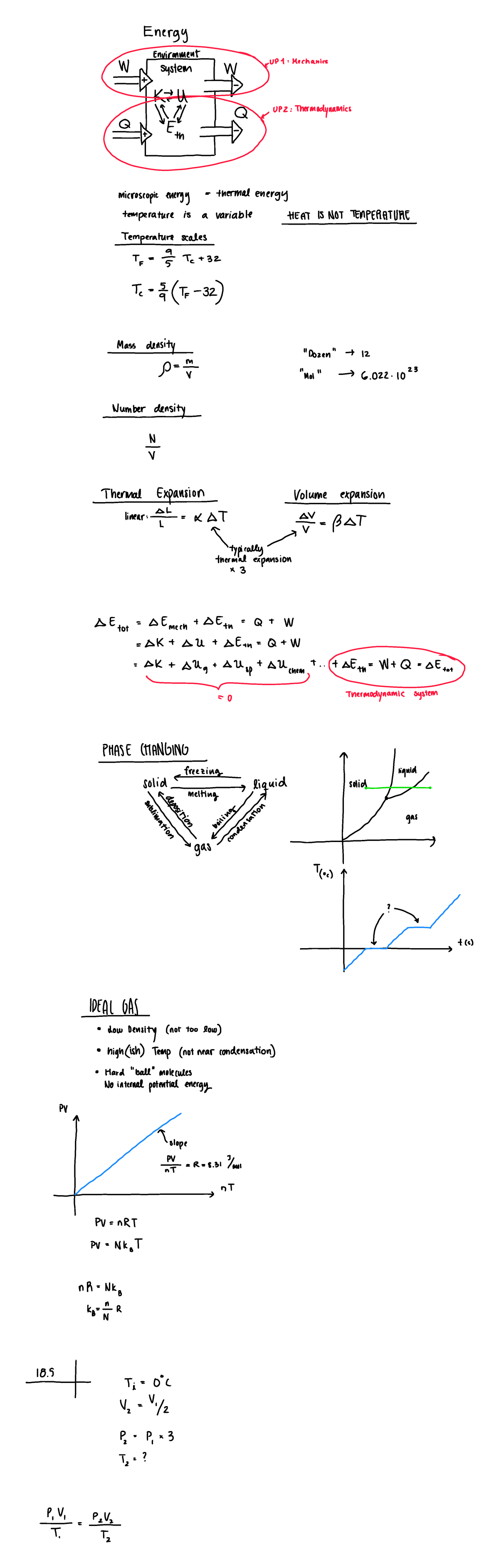 Chapter 18 - part 1 - Notes from class. Professor Jeremy Lusk. - E ...