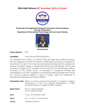 Student Field Report 2222 - STUDENT’S PRACTICAL TRAINING REPORT NAMES ...