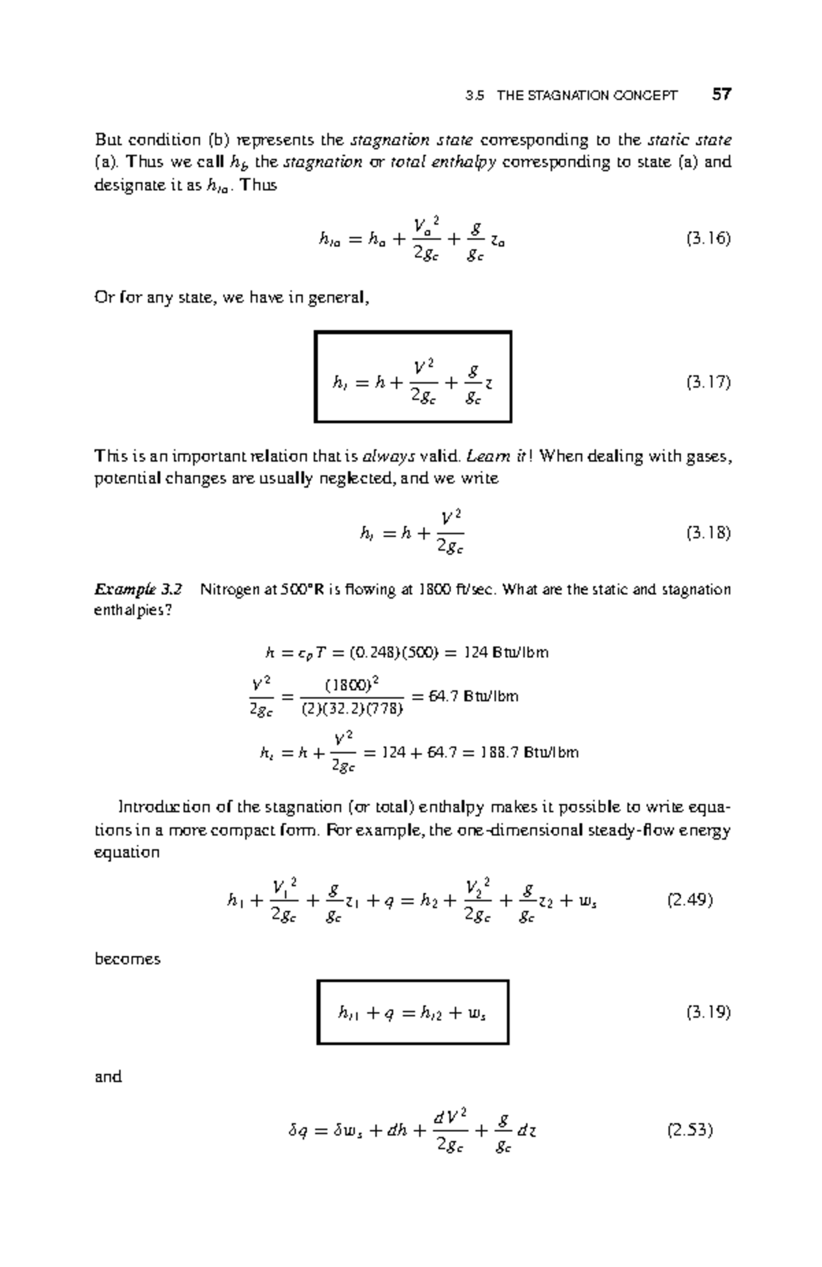 Gas Dynamics Lecture 4 - 3 THE STAGNATION CONCEPT 57 But condition (b ...