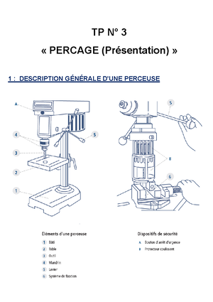 Tp ndeg1 tournage - TP N° 1 « TOURNAGE (Présentation) » 1 : DESCRIPTION ...