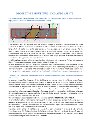 Paniere progetto di strutture completo - A cosa è legato lo spessore di copriferro denominato ...