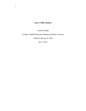 Health Care informatic module - Running Head: INFORMATICS IN HEALTHCARE 1 Introduction to Theory ...