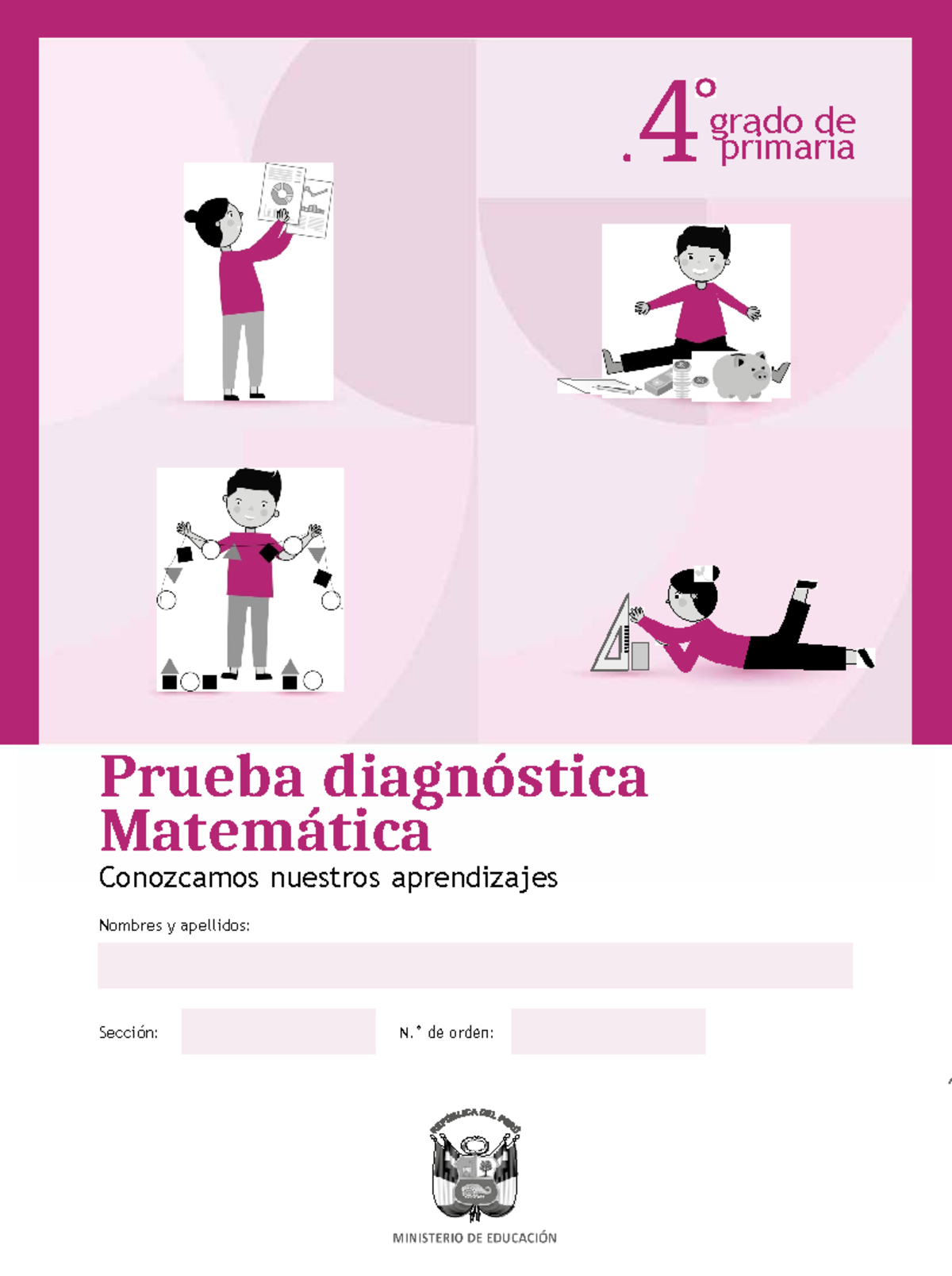Prueba diagnostica 2021 4 - grado de primaria Prueba diagnóstica ...
