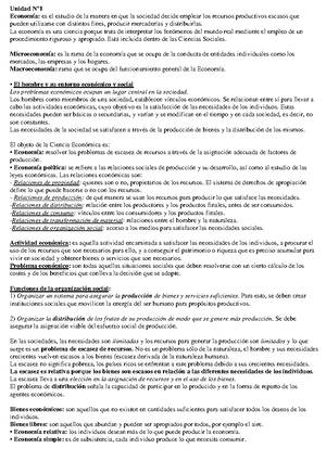 Resumen Manual de Economía - Resumen Manual de Economía Por Gustavo Demarco 1. Capítulo 1 ...