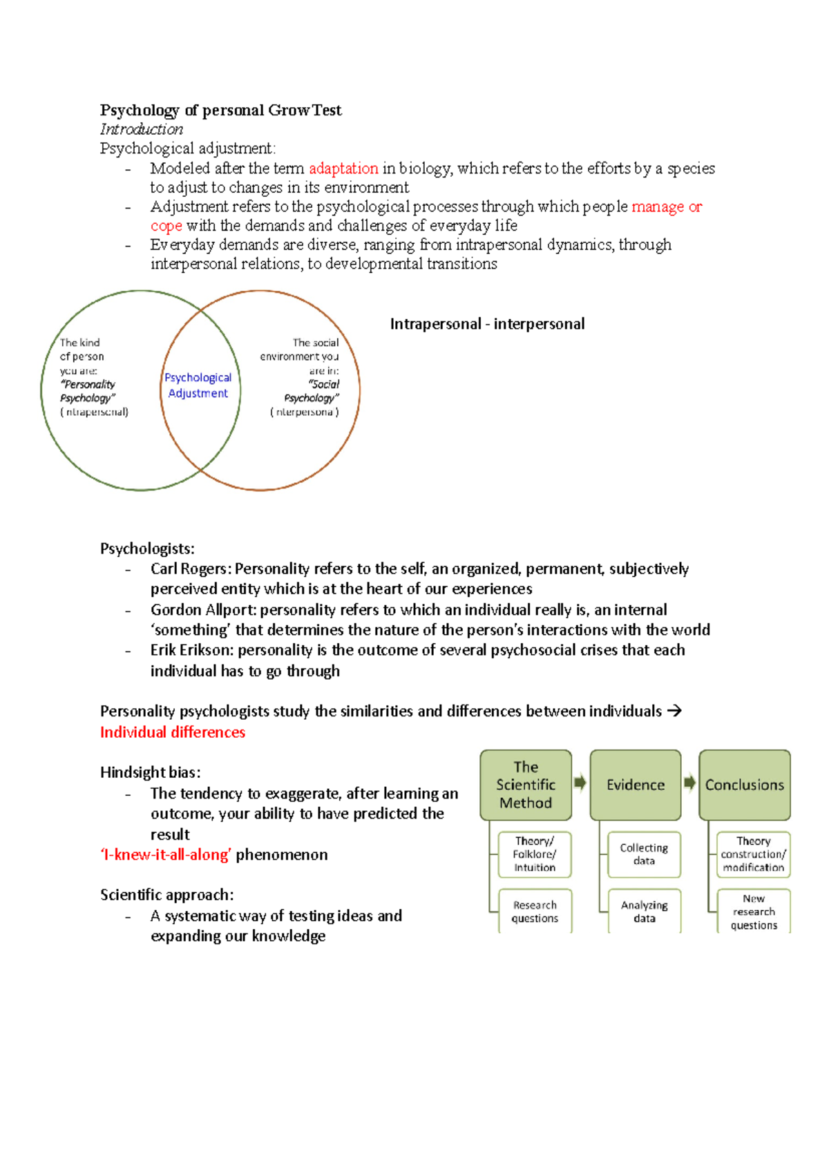 Psychology of personal Grow Test - Psychology of personal Grow Test ...