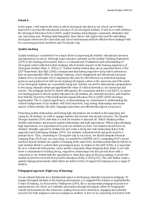 ABOR3500 unit plan example 2 - Rationale Sustainability and Aboriginal ...