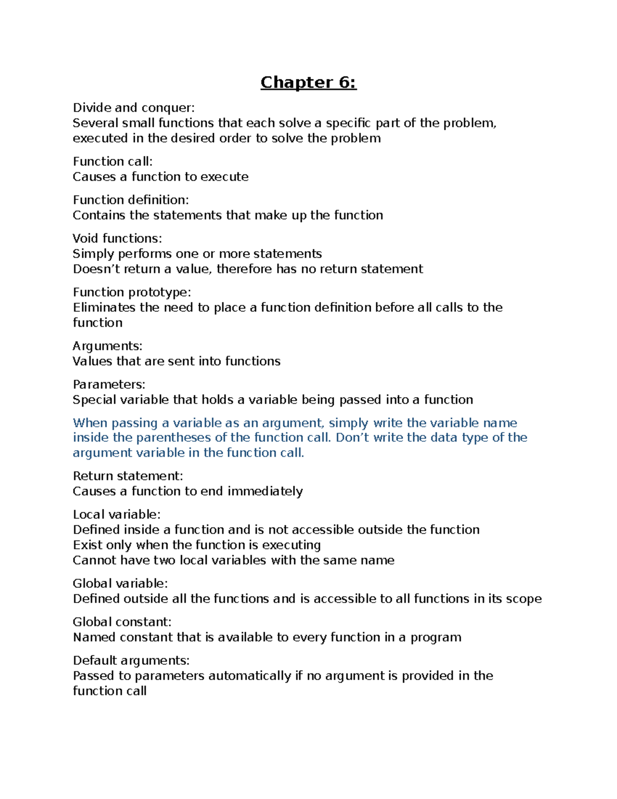 Chapter 6 Summary Imperative Programming Chapter 6 Divide And Conquer Several Small