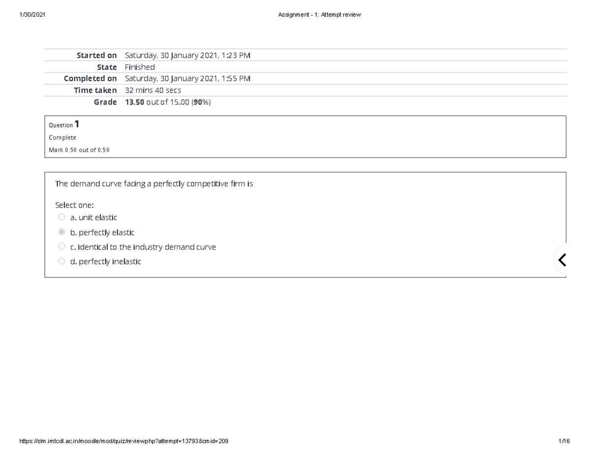 Online assignemtn - fasf - Started on Saturday, 30 January 2021, 1:23 ...