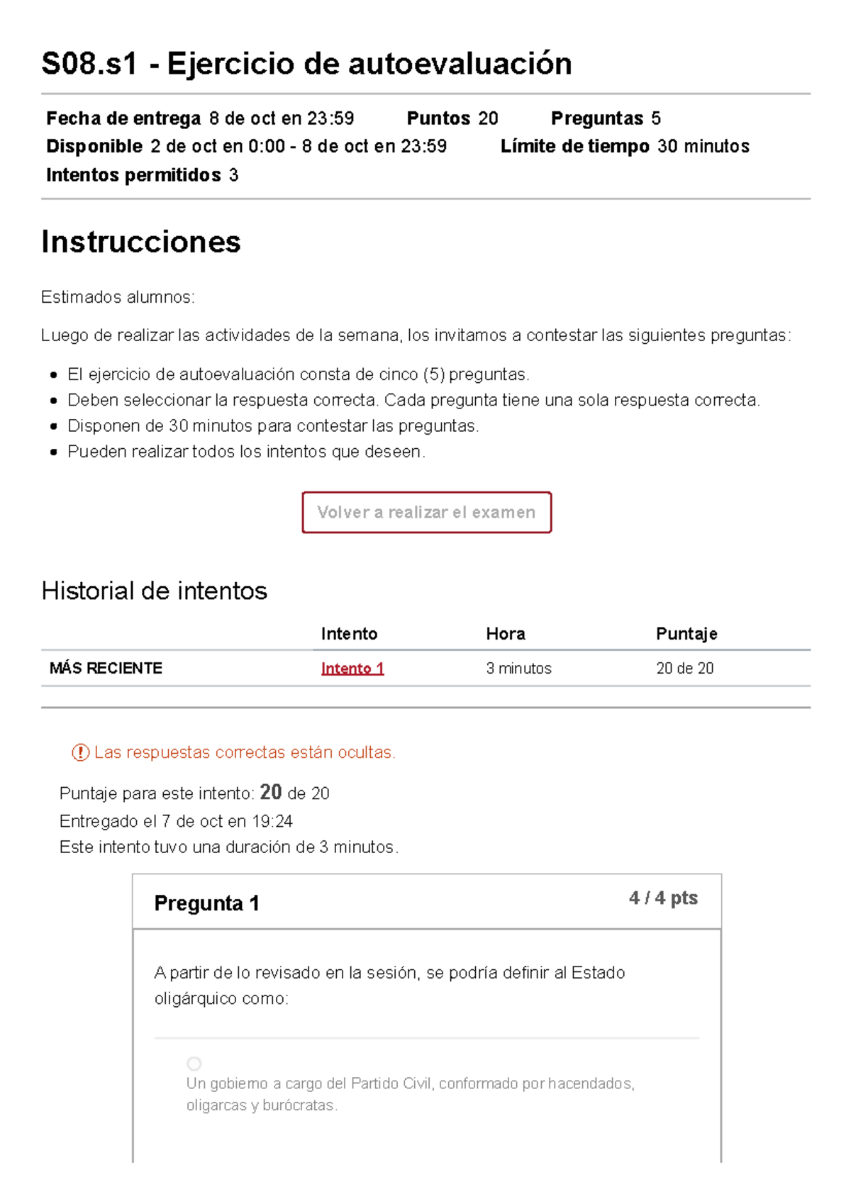 S08.s1 - Ejercicio de autoevaluación Problemas Y Desafios EN EL PERU Actual (24136) - S08 ...