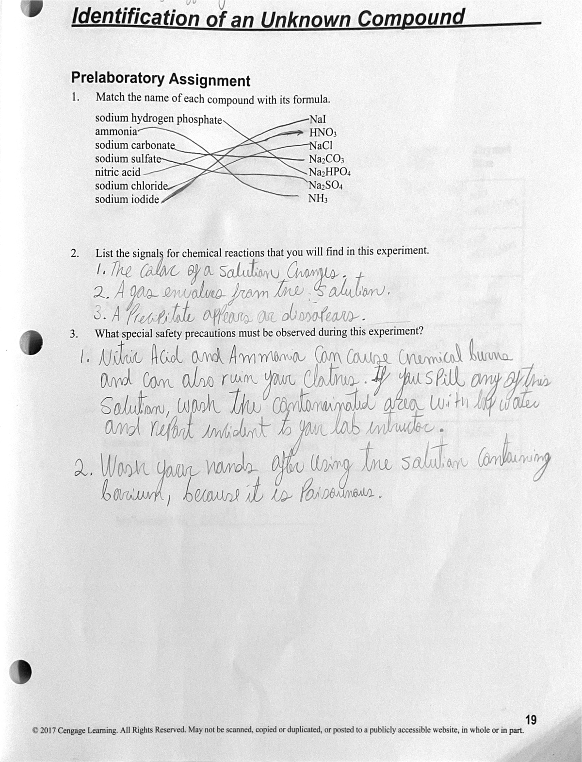 Lab Manual-Experiment 1A - CHE 201 - Studocu