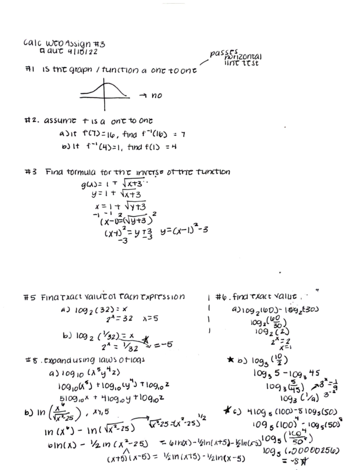 Calc Webassign 3 1 5 2 Completed Homework Assignment With Questions