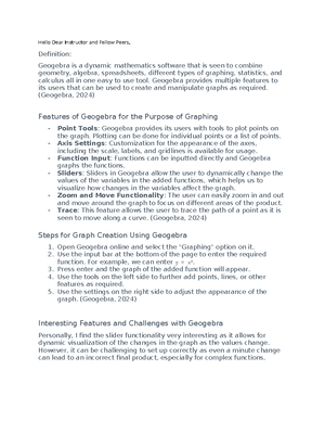 [Solved] In this assignment you will acquire the skills and knowledge - College Algebra (MATH ...