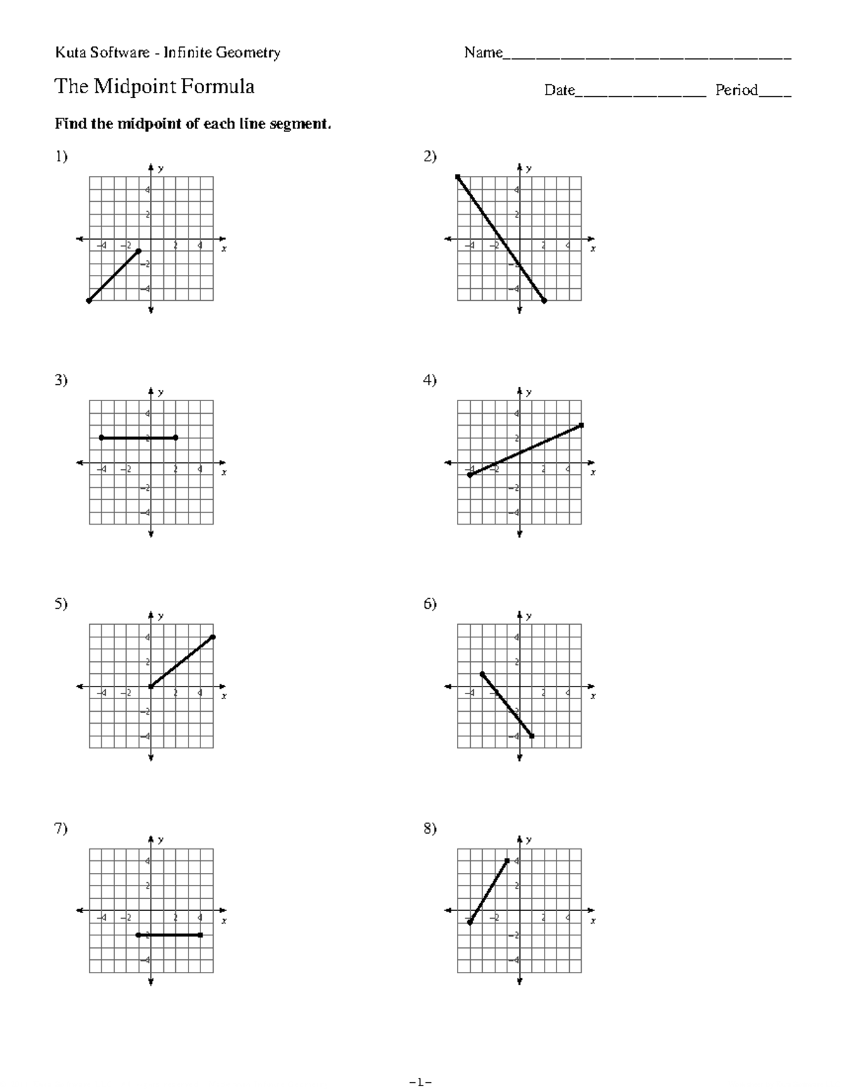 3-The Midpoint Formula - ©A x 2 j 011 r 1 U 5 KiuCtLaq bSfoEfttHwuaer 6 ...
