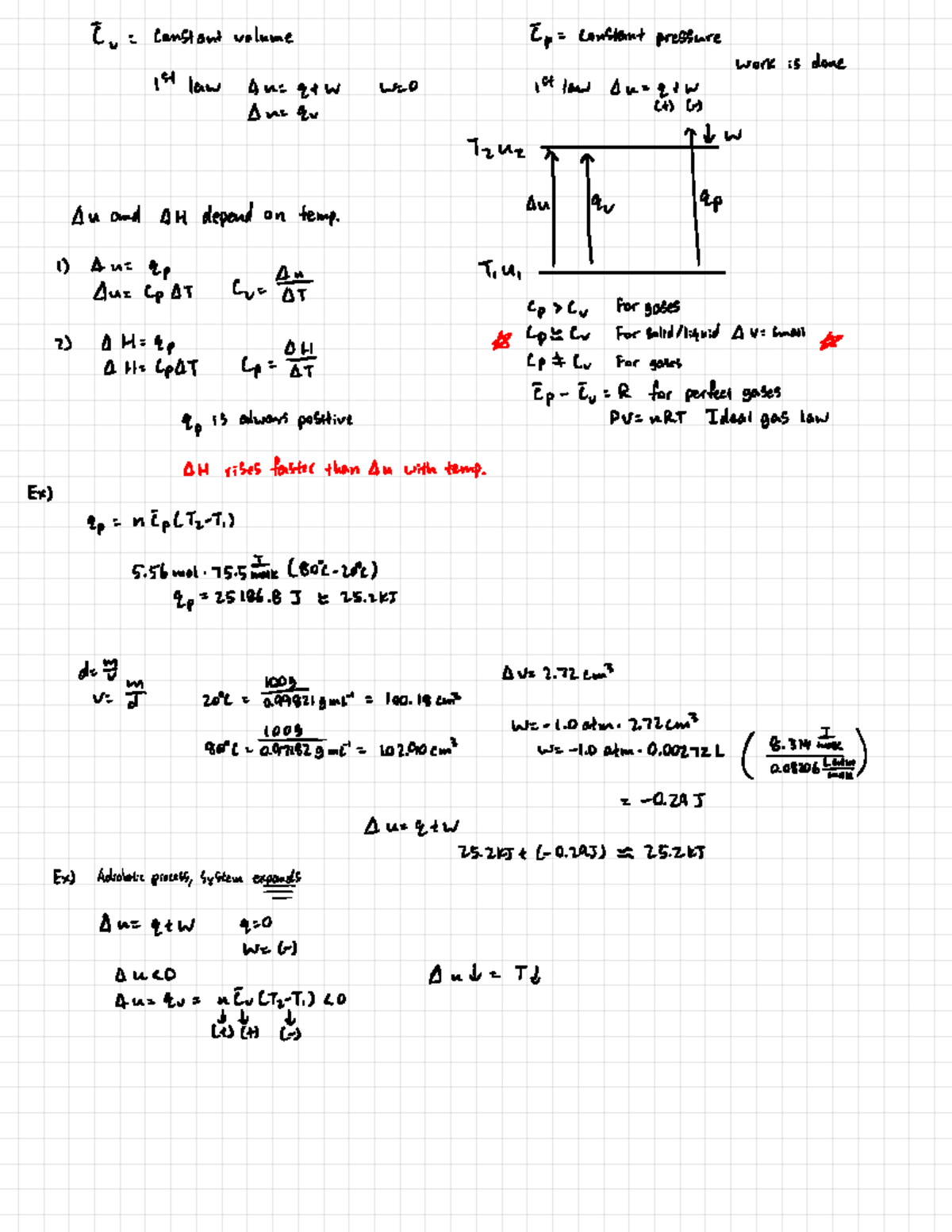 Pchem 5 - Specific heat capacity for constant volume and constant ...