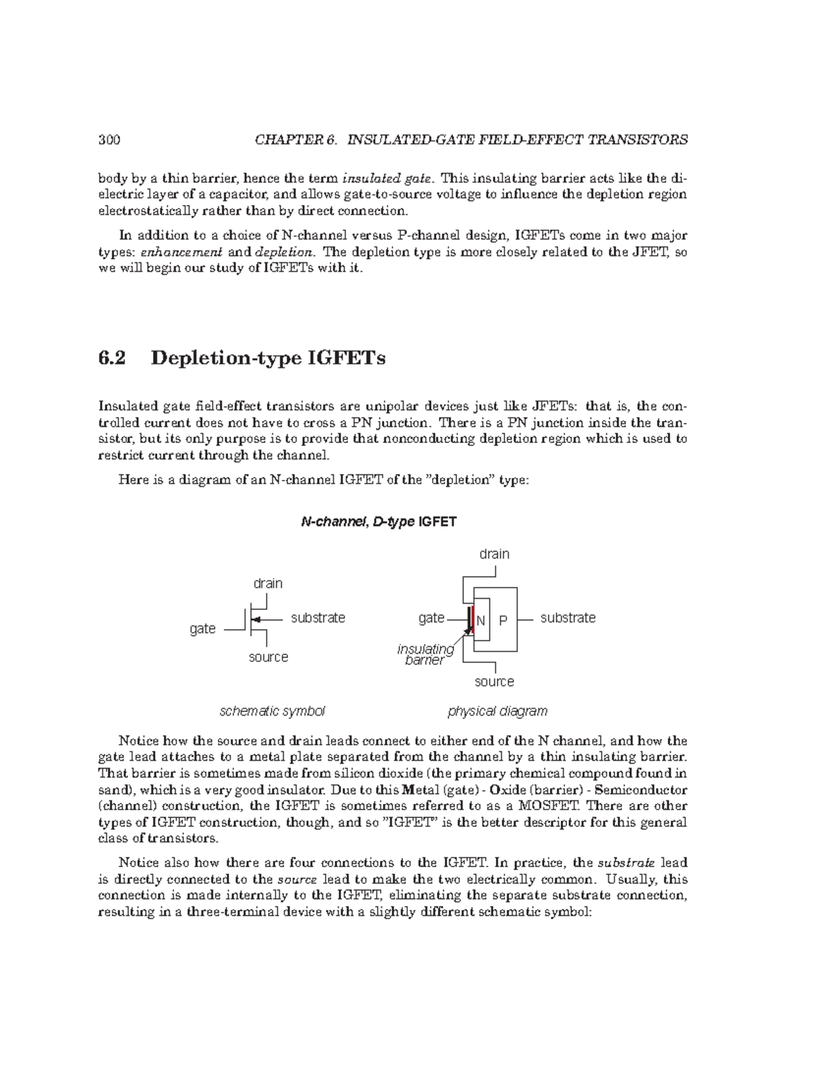 Semiconductors Circuits 3-15 - 300 CHAPTER 6. INSULATED-GATE FIELD ...