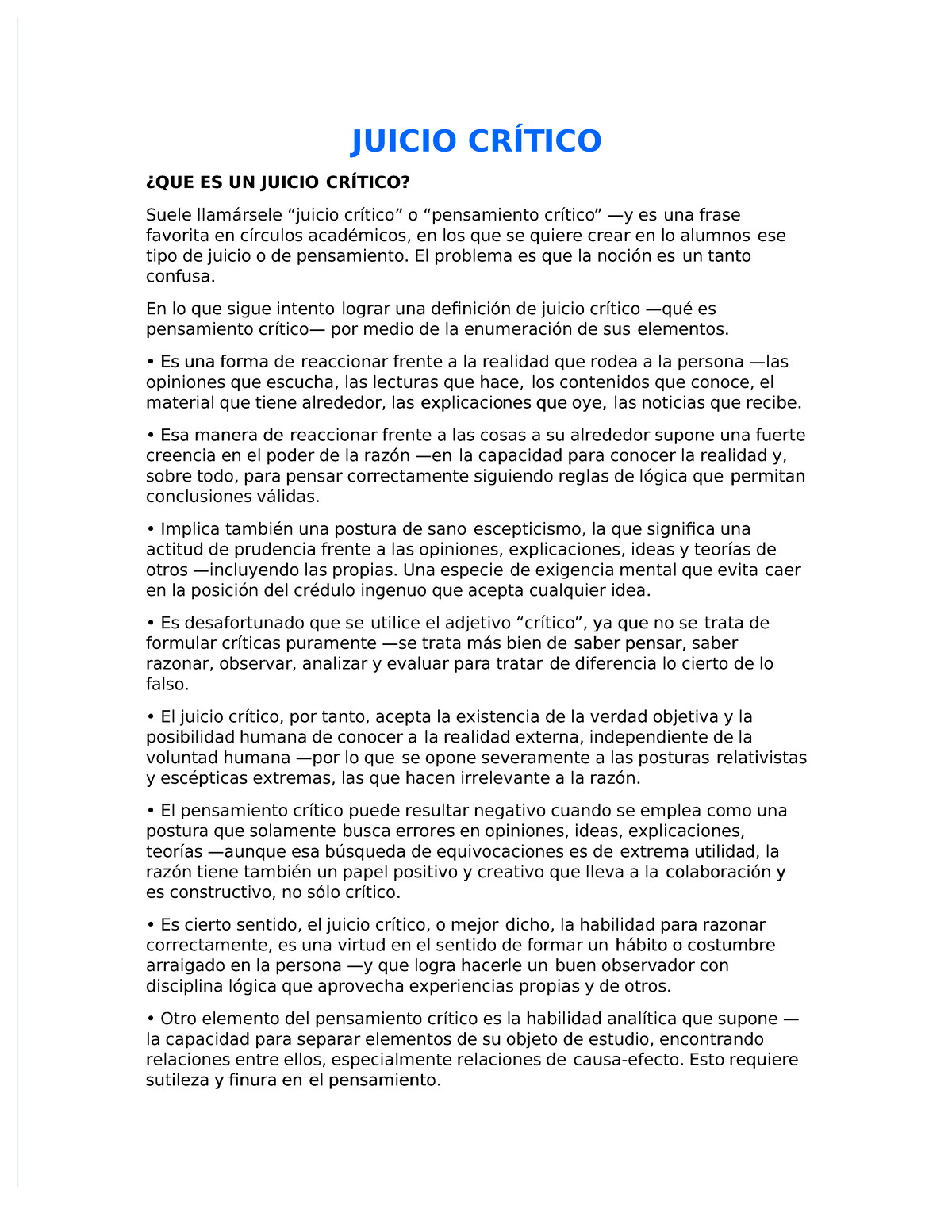 Pdf-juicio-critico compress - JUICIO CRÍTJUICIO CRÍTICOICO ¿QUE ES UN ...