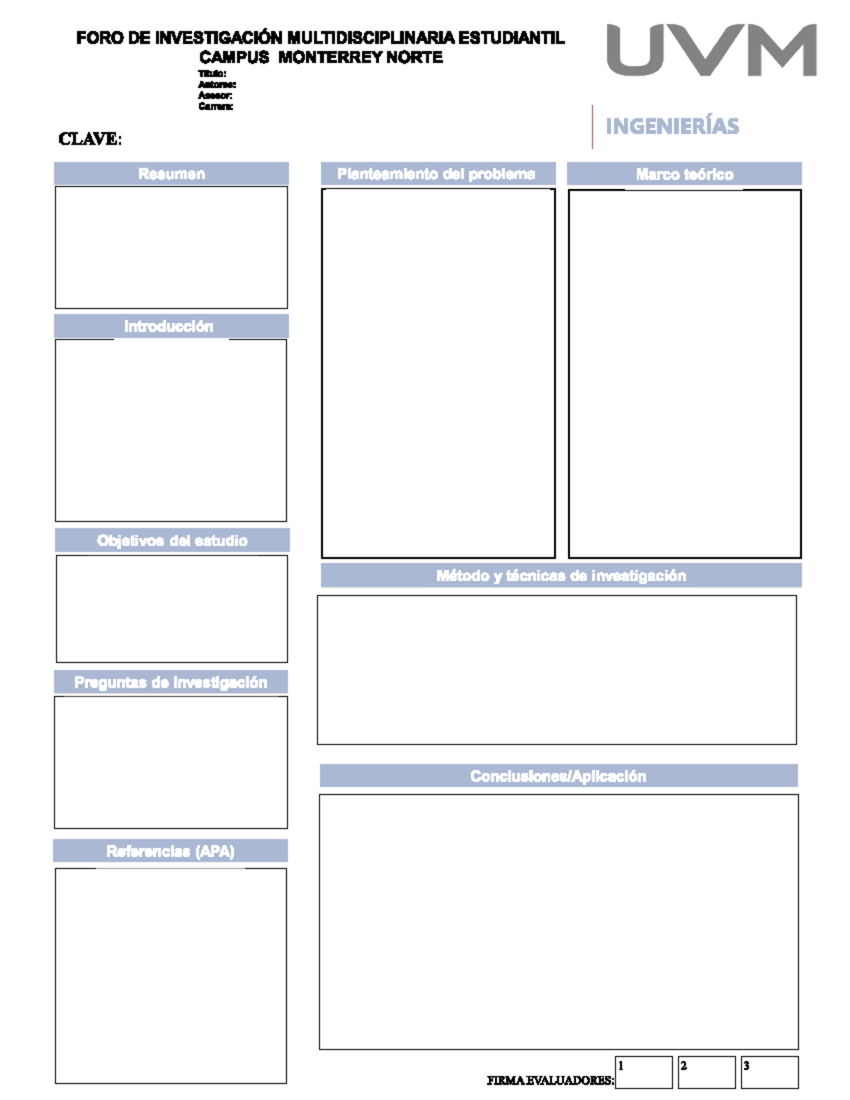 Formato Cartel - Portada UVM - Studocu