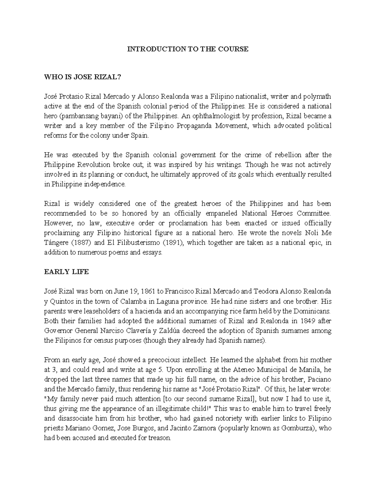 WHO IS RIZAL from the subject The Life and Works of Rizal ...