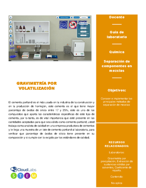 2. Método de Volhard - Dicromatometría - Docente - En un laboratorio de ...