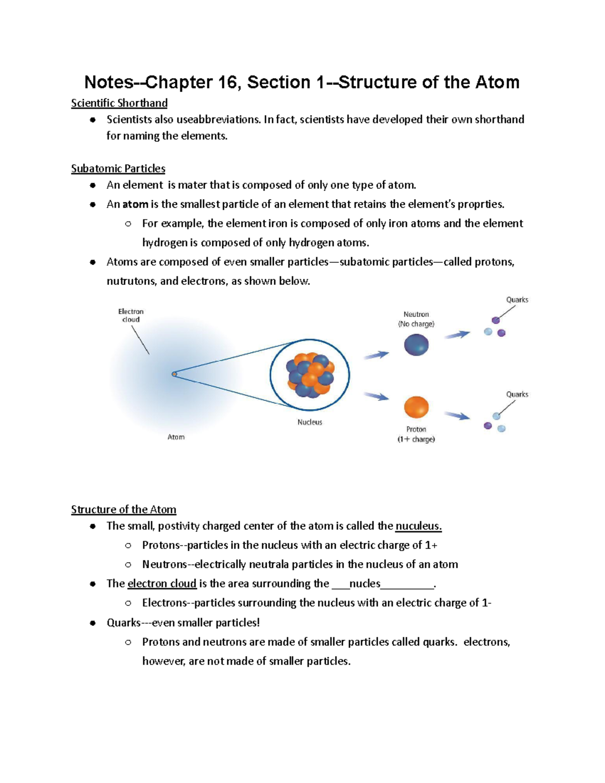 Copy of Glencoe Student Notes 16.1 - Notes-Chapter 16, Section 1 ...