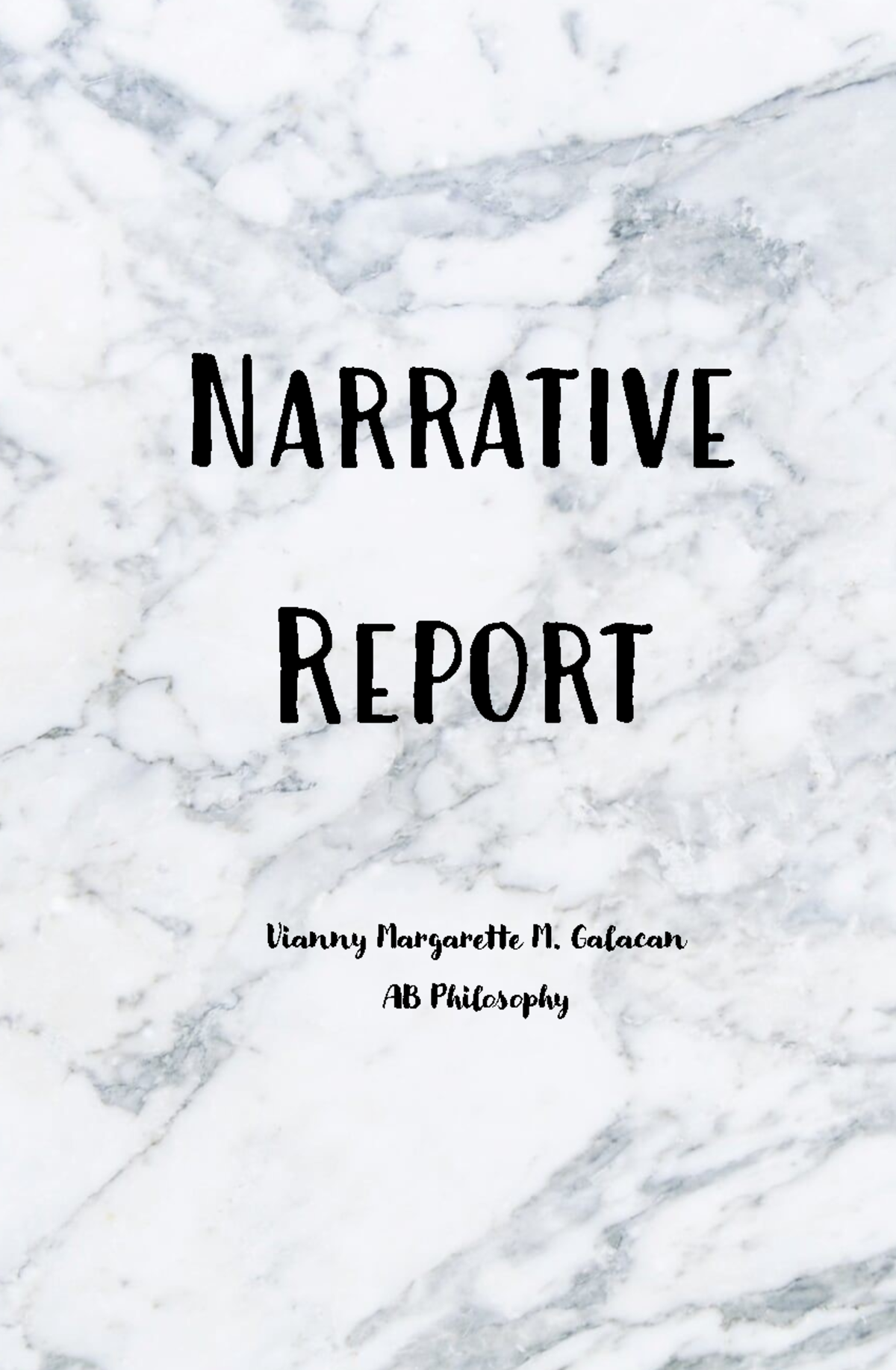 Narrative Report - Narrative Report Vianny Margarette M. Galacan AB ...