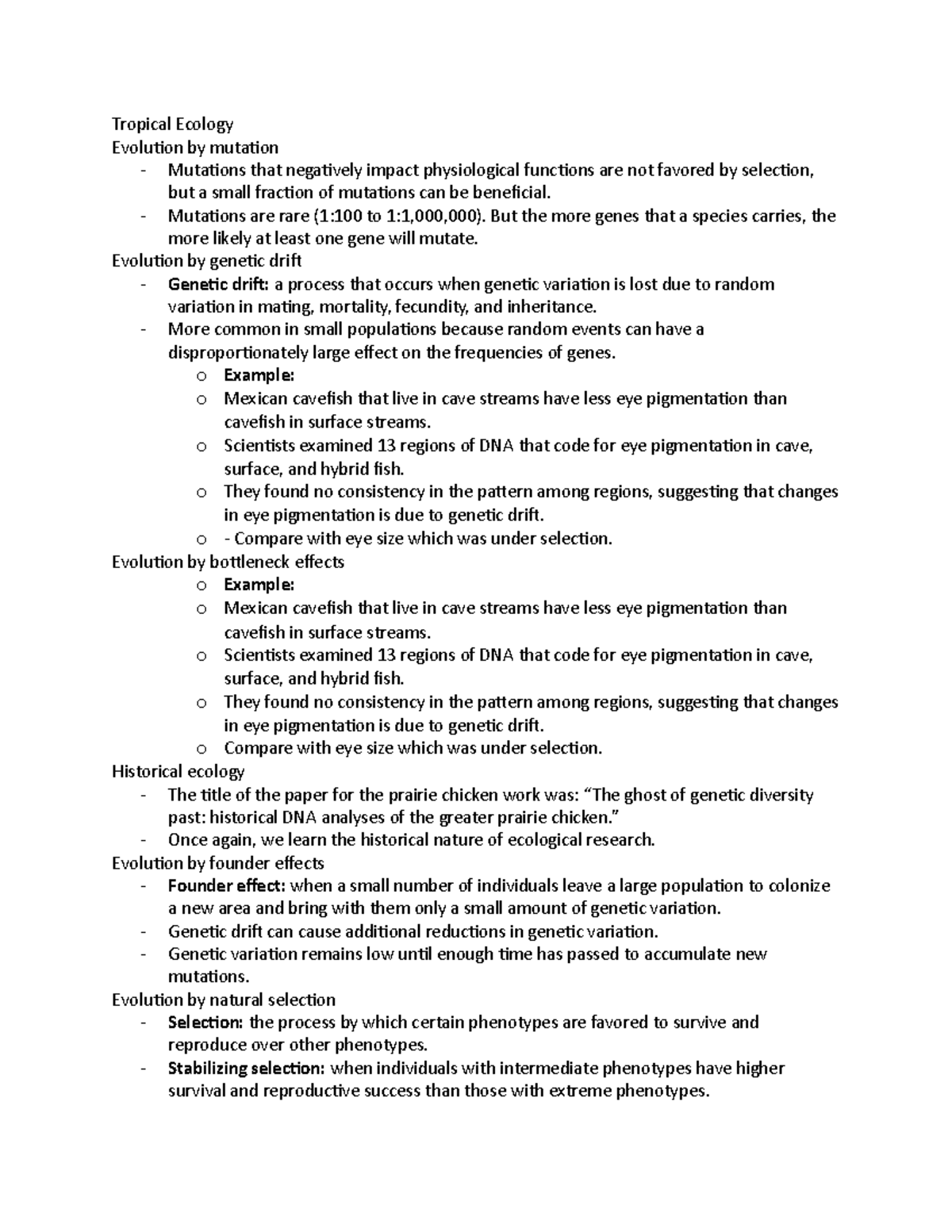 Evolution and adaption, life histories - Tropical Ecology Evolution by ...