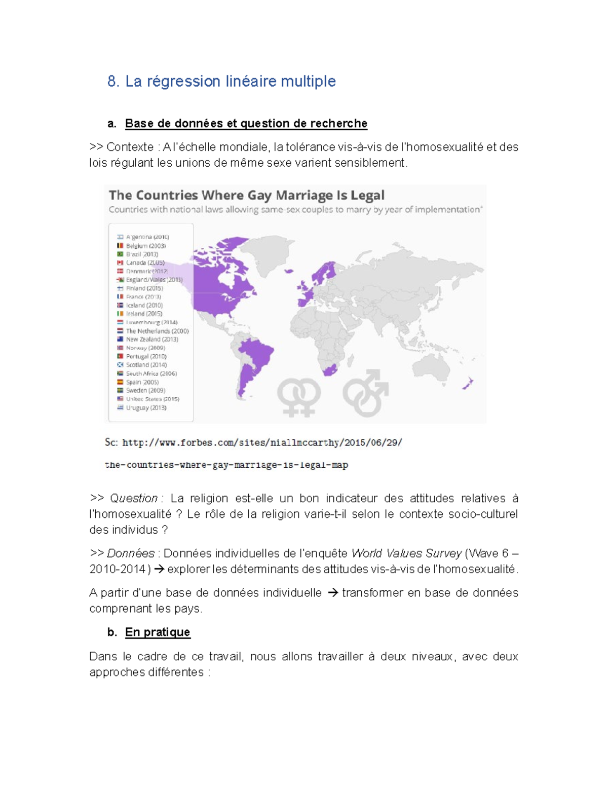 8 Regression linéaire multiple Regression logistique - 8. La régression ...