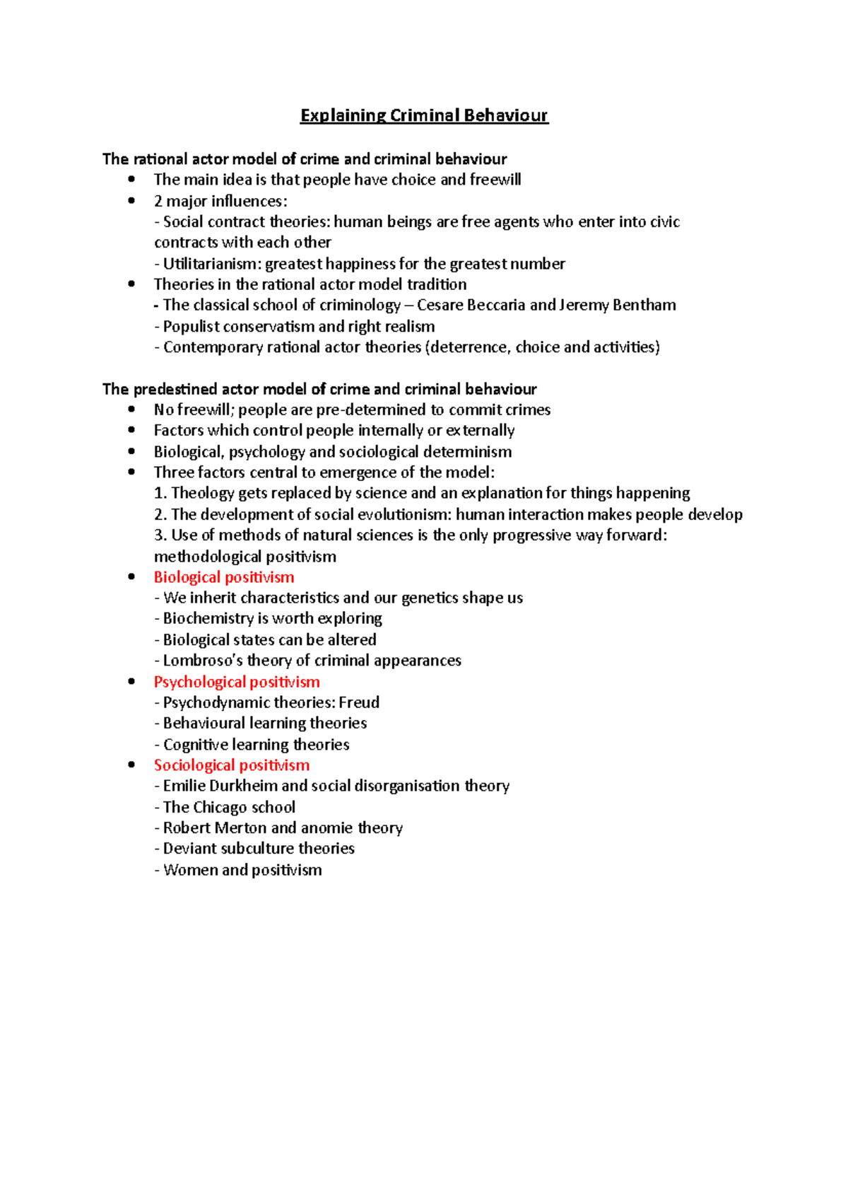 Explaining Criminal Behaviour 2 - Theology gets replaced by science and ...