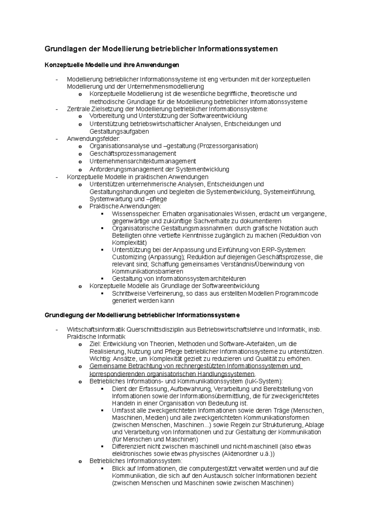 Grundlagen der Modellierung betrieblicher Informationssystemen ...