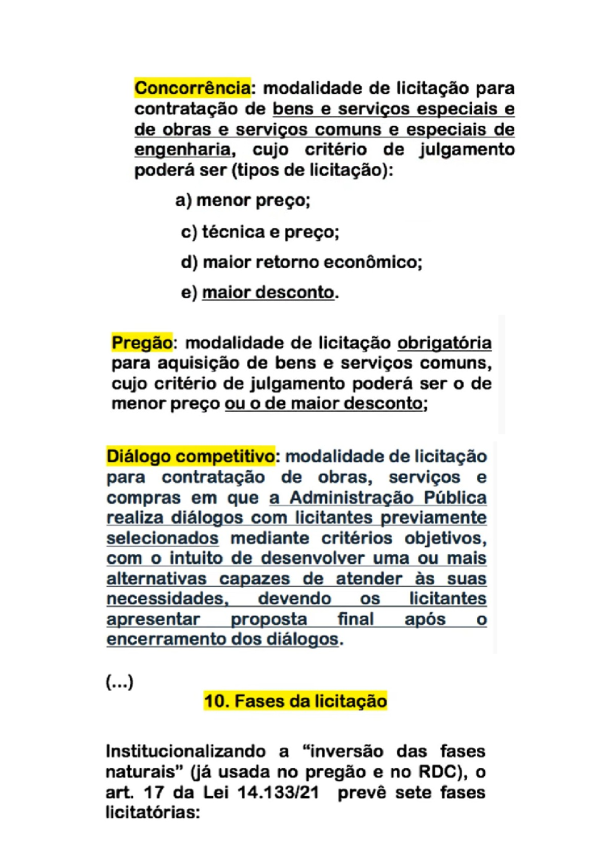 Licitação 14133-21 - Direito Constitucional - Studocu
