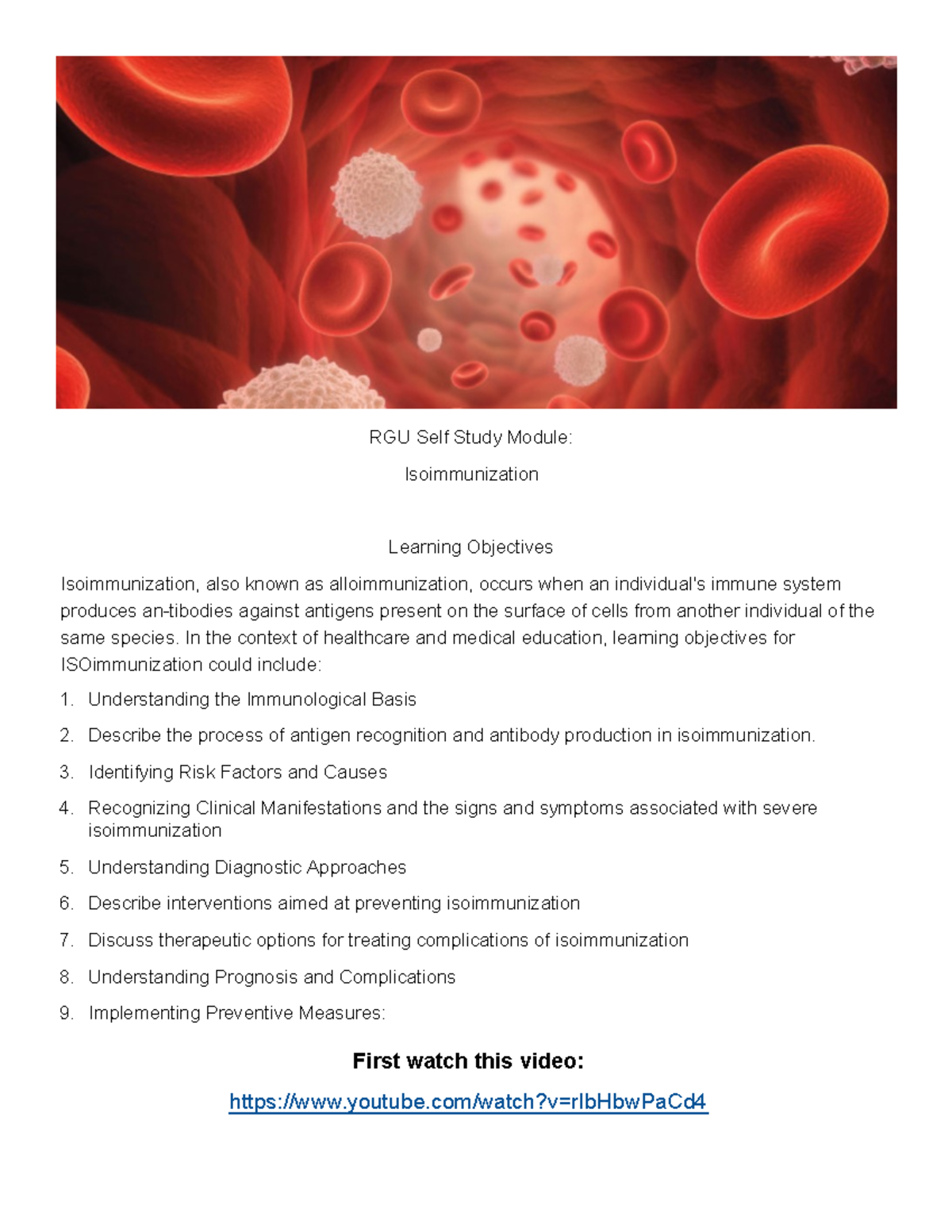 Isoimmunization Module - RGU Self Study Module: Isoimmunization ...