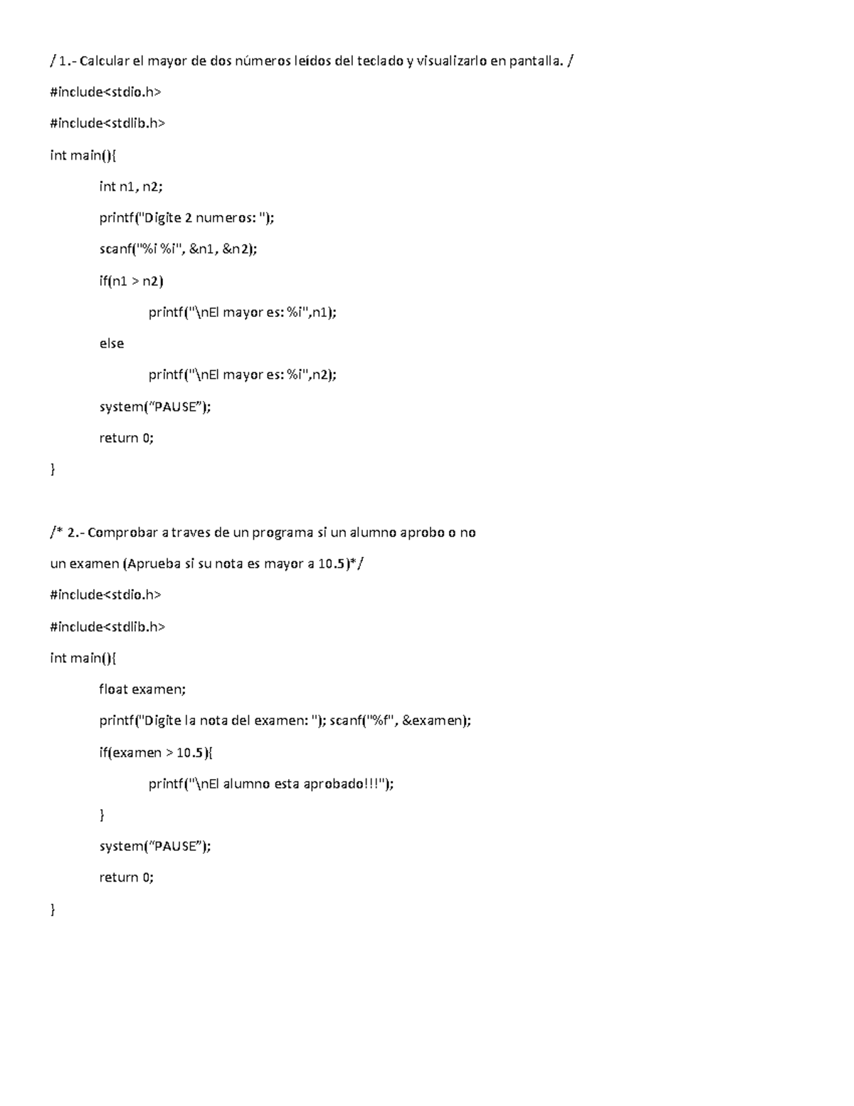 Repaso de programación en C++ Repaso de la condición If y else - 专业实践 ...