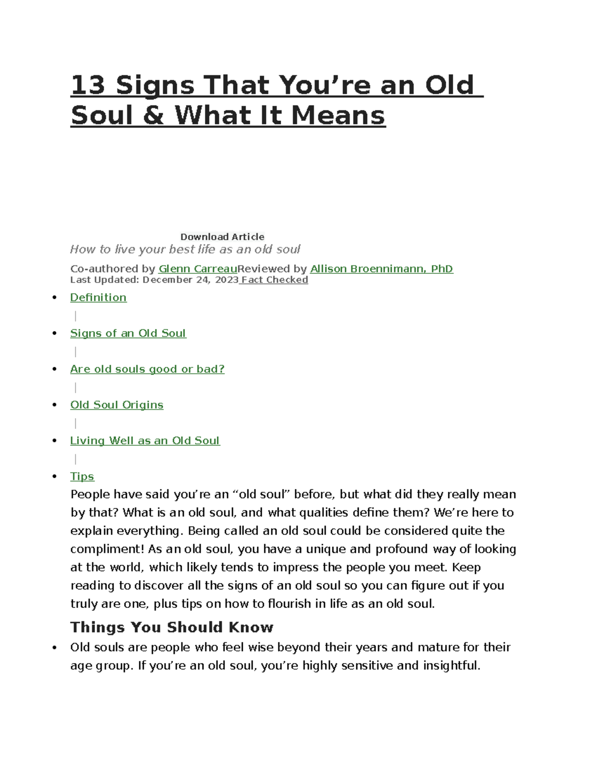 13 Signs That You’re an Old Soul & What It Means - 13 Signs That You’re ...