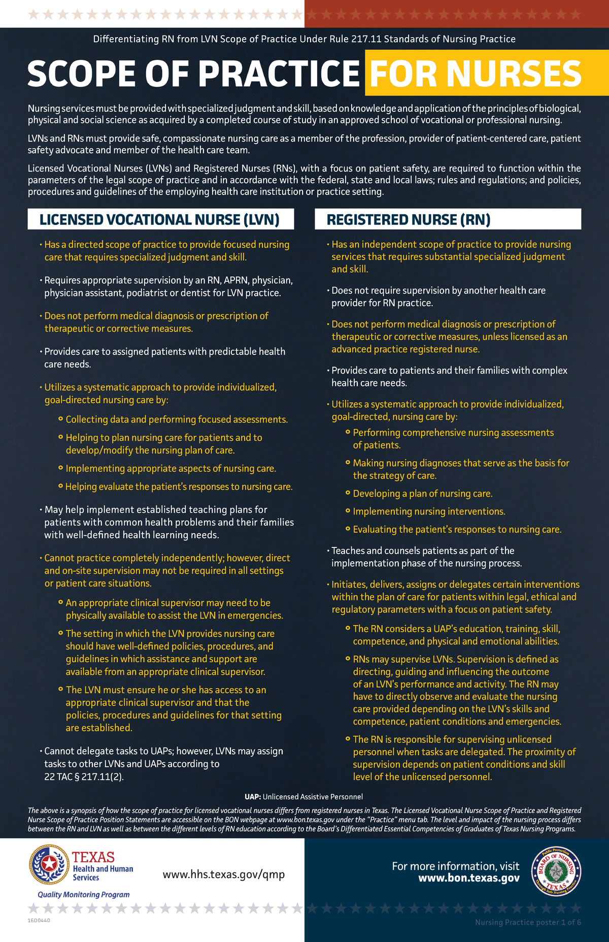 Scope of practice for nurses rn vs lvn - 16D0440 Nursing Practice ...