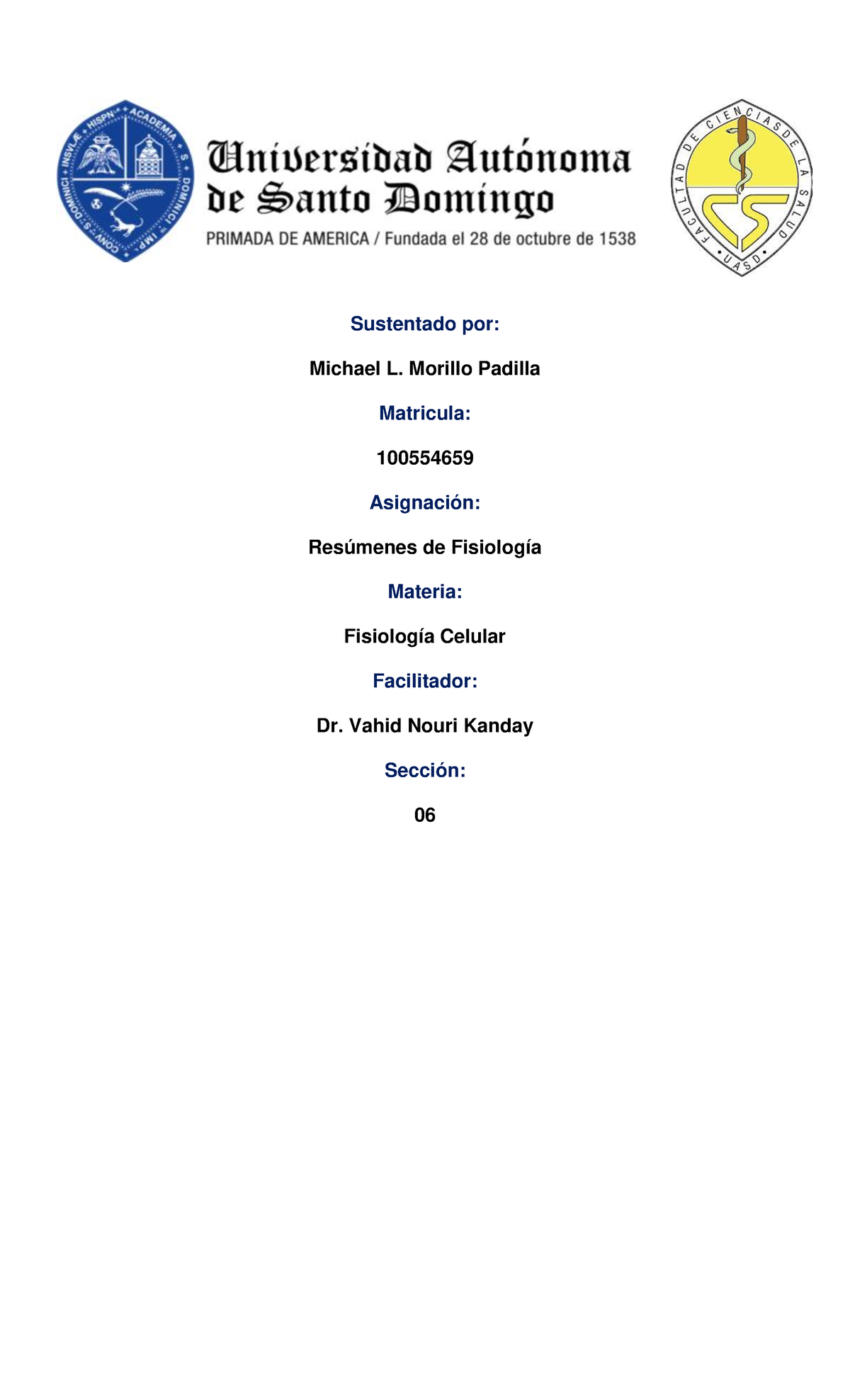La Célula y Sus Componentes- Sustentado por: Michael L. Morillo Padilla ...