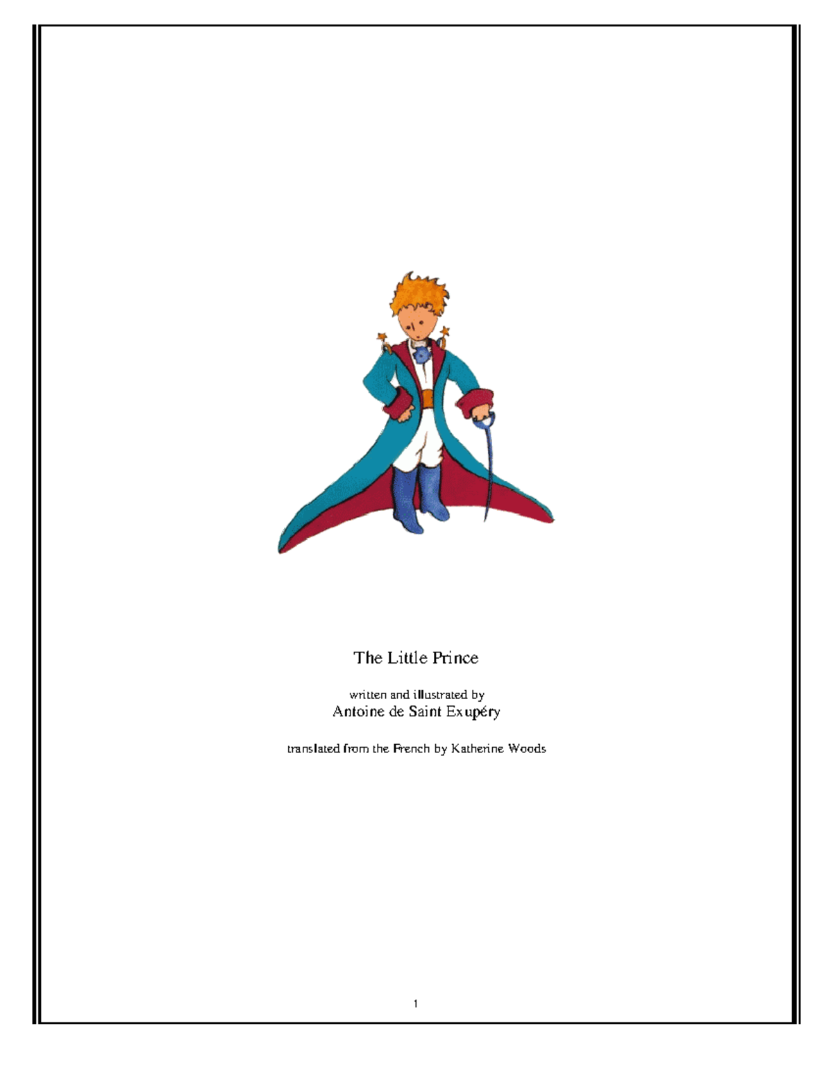 The LIttle Prince By Antoine Saint Exupery - !!!!!!!! The Little Prince ...