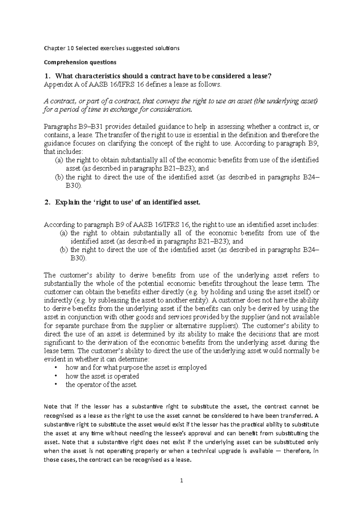 Chapter 10 - workshop solutions - Chapter 10 Selected exercises ...