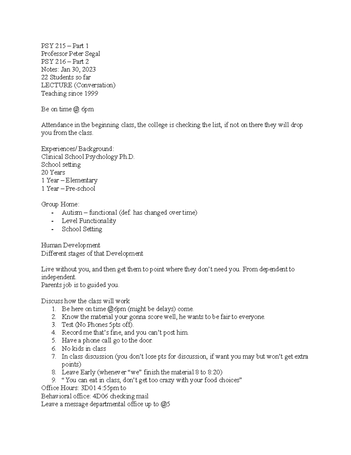 PSY 215 Chapter 1 - This is to help you in class and with the studies ...