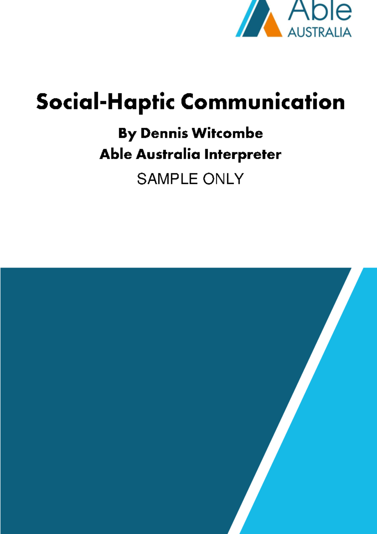 Social-Haptic Communication sample for website v2 - SAMPLE ONLY Dr ...