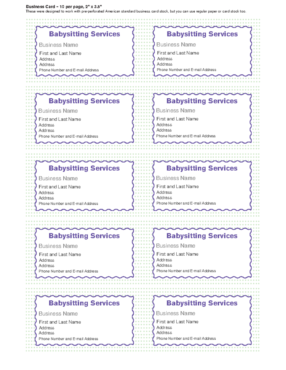 BBS Business Card Template A ...