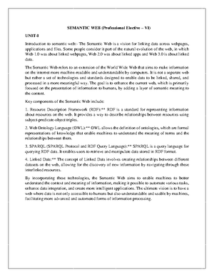 Semantic Web Unit4 Questions and Answers - Semantic Web Unit- 4 A ...